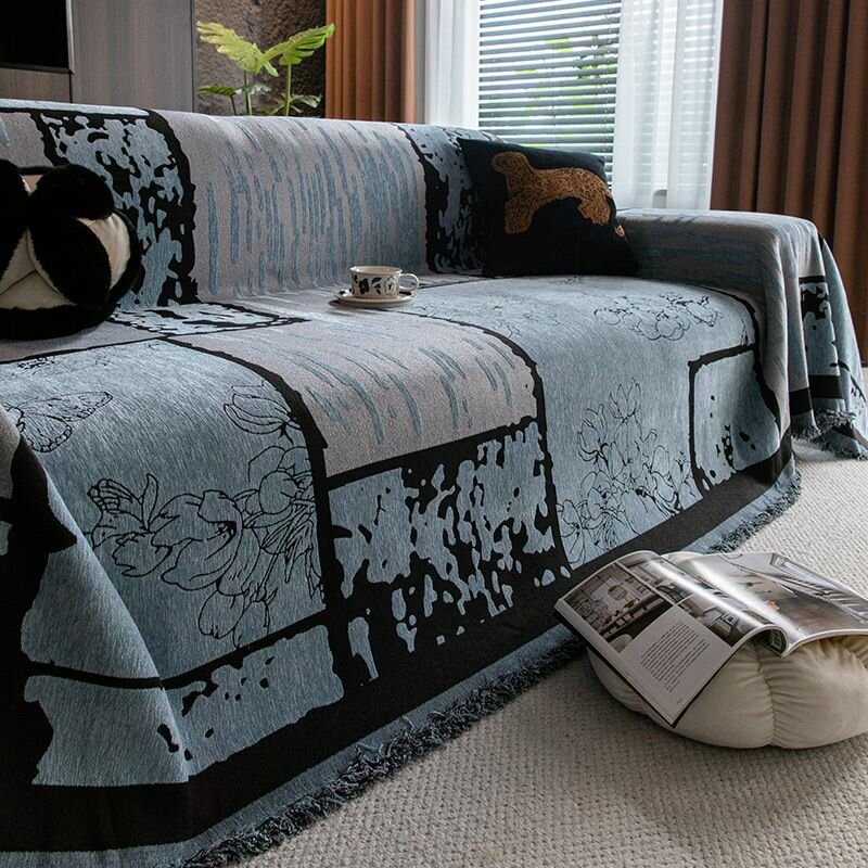 Чехол для дивана из синельной ткани, удобное и прочное одеяло для дивана,180x230cm