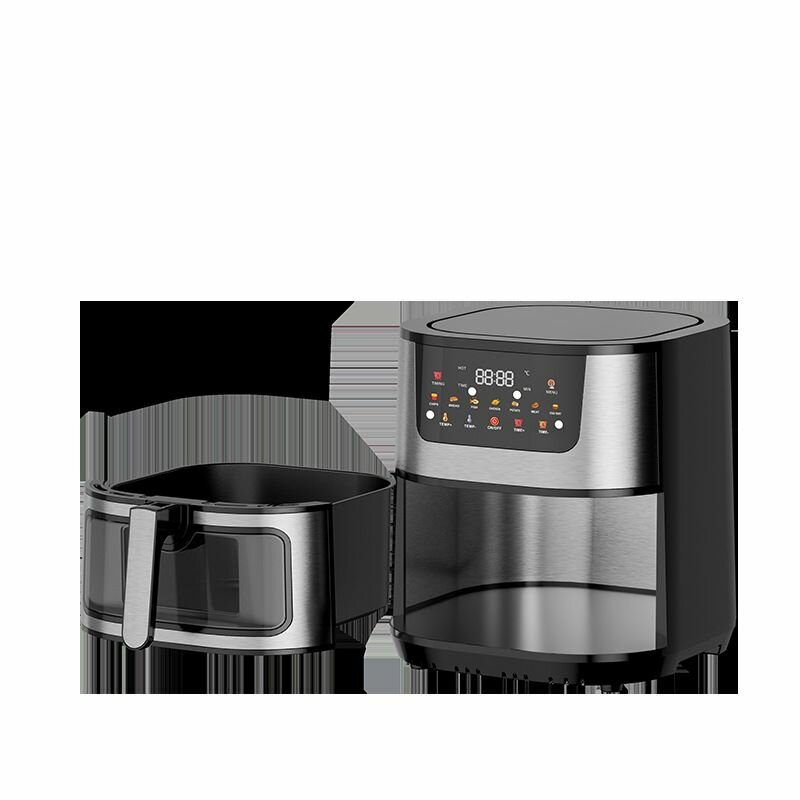 Аэрофритюрница Эрг-AL BY-606, 12л, 3D-нагрев, мощность 2800Вт, черная