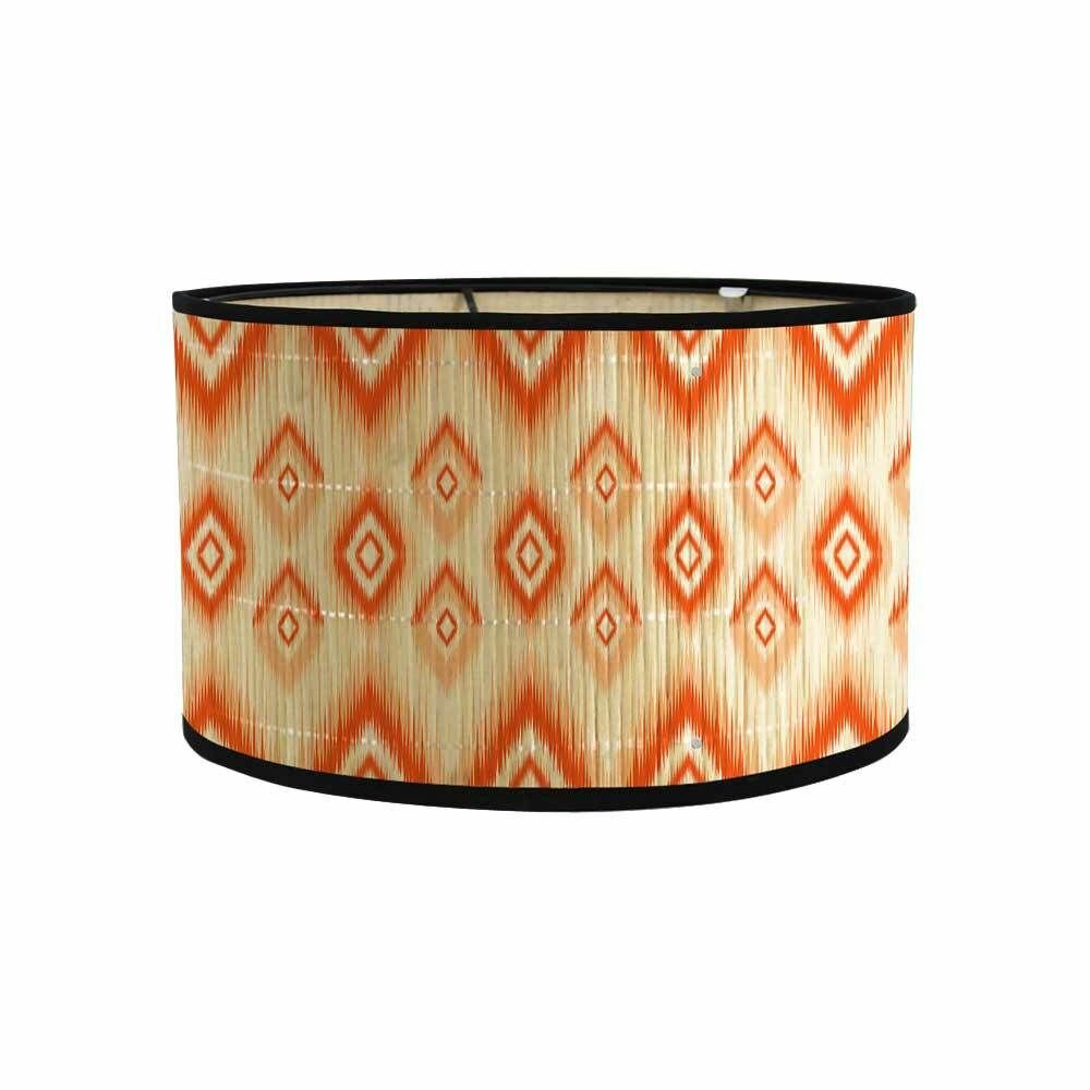 Современный круглый барабанный абажур, для настольных и напольных ламп, с китайским узором, подвесной абажур для гостиной, спальни, кухни, прихожей, 30 см x 20 см