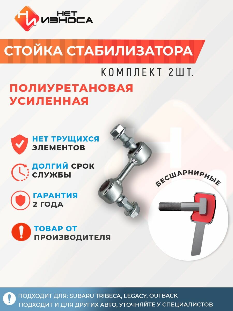 Стойки стабилизатора усиленные полиуретановые NL207 (комплект 2 шт) Subaru TRIBECA, LEGACY, OUTBACK, Forester SJ, Levorg VM