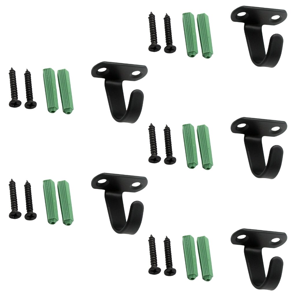 Потолочный Крюк Из Цинкового Сплава С Черными Винтами И Зелеными Расширительными Пробками Вместимость