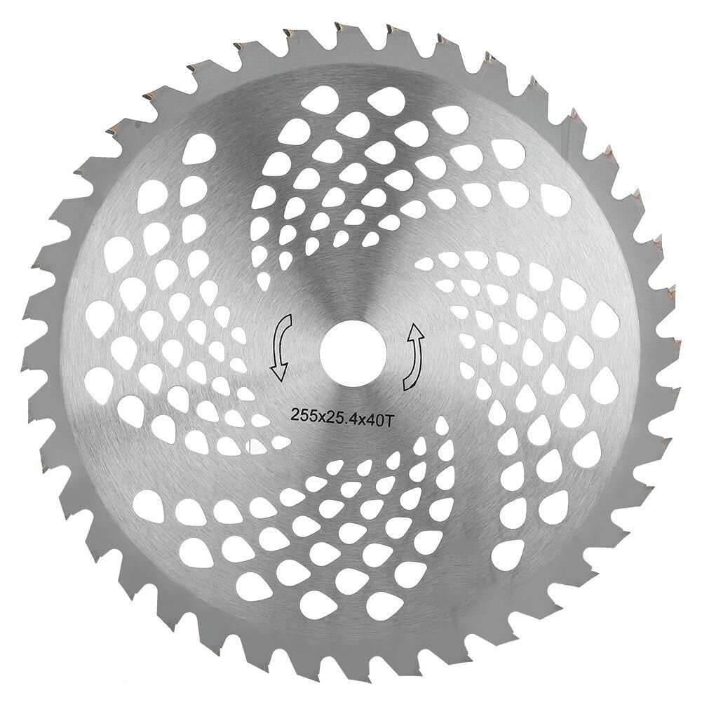 40-тонный лезвие для кустореза из марганцевой стали, сменный аксессуар для круглого триммера, прочный и острый режущий инструмент