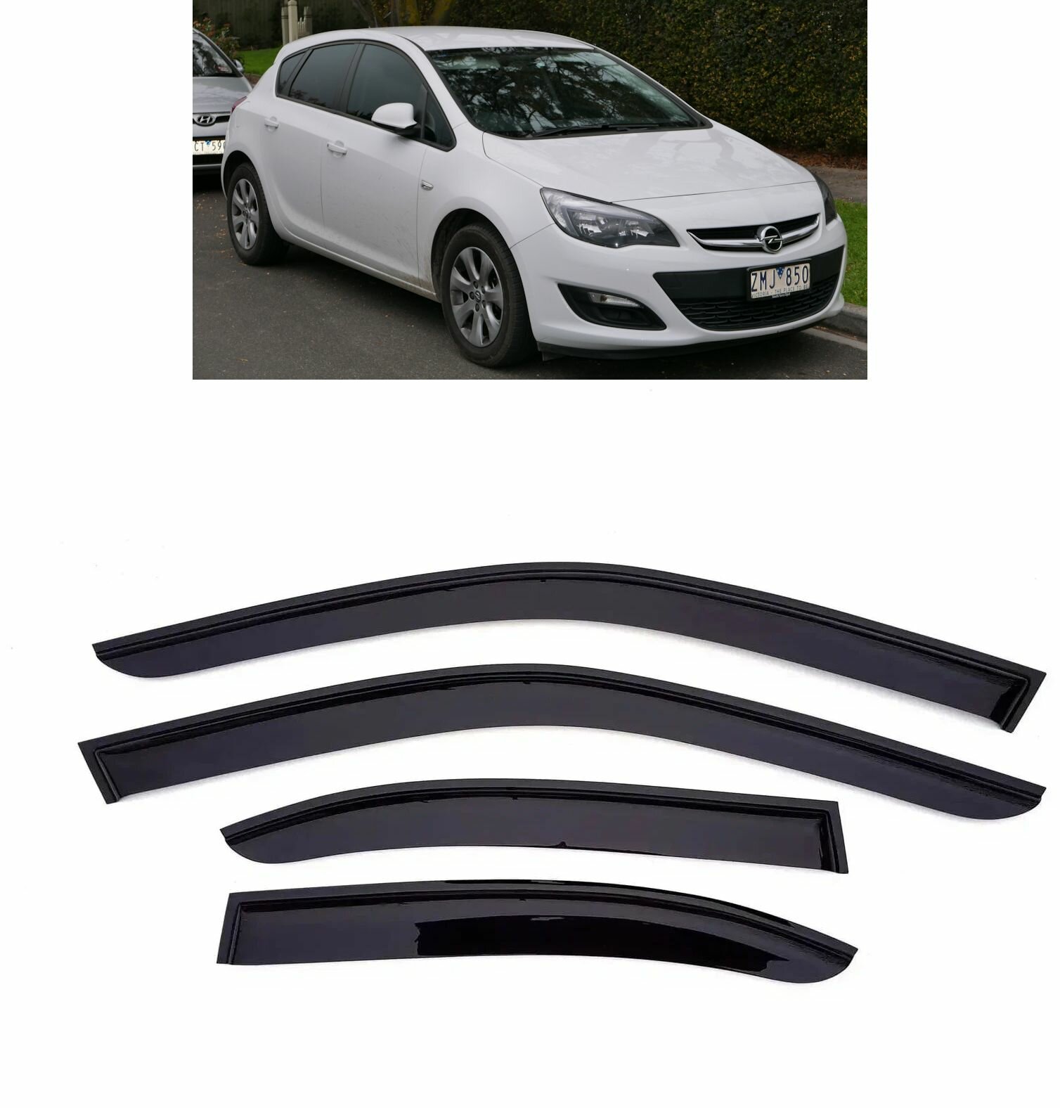 Дефлекторы боковых окон OPEL Astra Опель Астра J универсал (2009-2012)