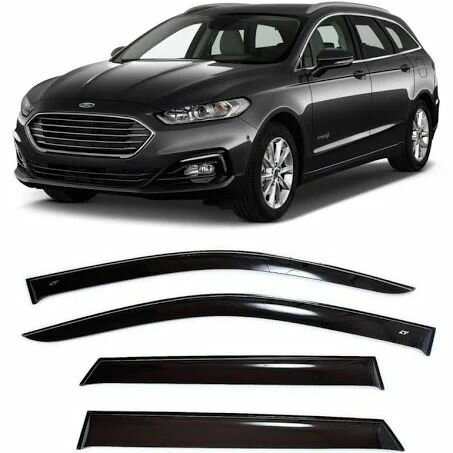 Дефлекторы боковых окон FORD Mondeo Форд Мондео седан (2014-2019)