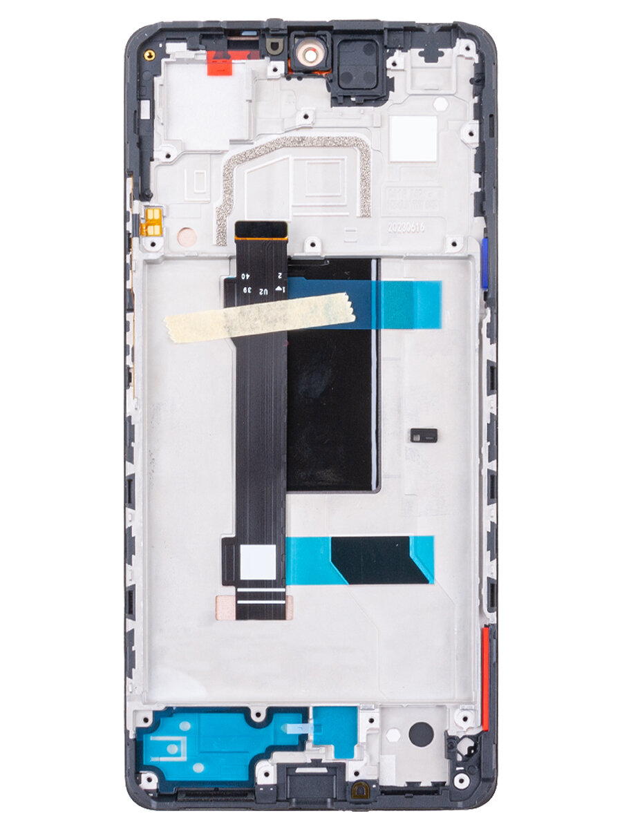 Дисплей для Xiaomi Redmi Note 12 Pro 5G модуль с рамкой и тачскрином (черный) OEM