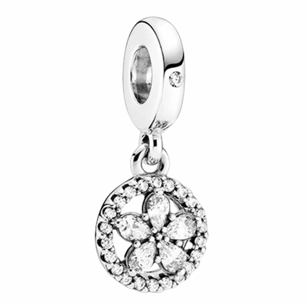 Аксессуары для серебряных браслетов из бисера с бриллиантами-33