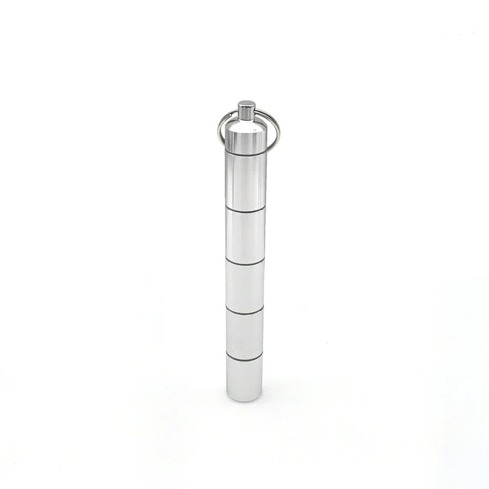 Алюминиевый контейнер для таблеток в форме капсулы, герметичный органайзер для лекарств, коробка для ключей, водонепроницаемый контейнер для таблеток, контейнер для лекарств