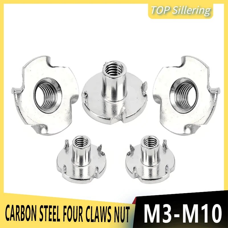 Гайки XMSJ из углеродистой стали M3-M10 M4 x 10Pcs