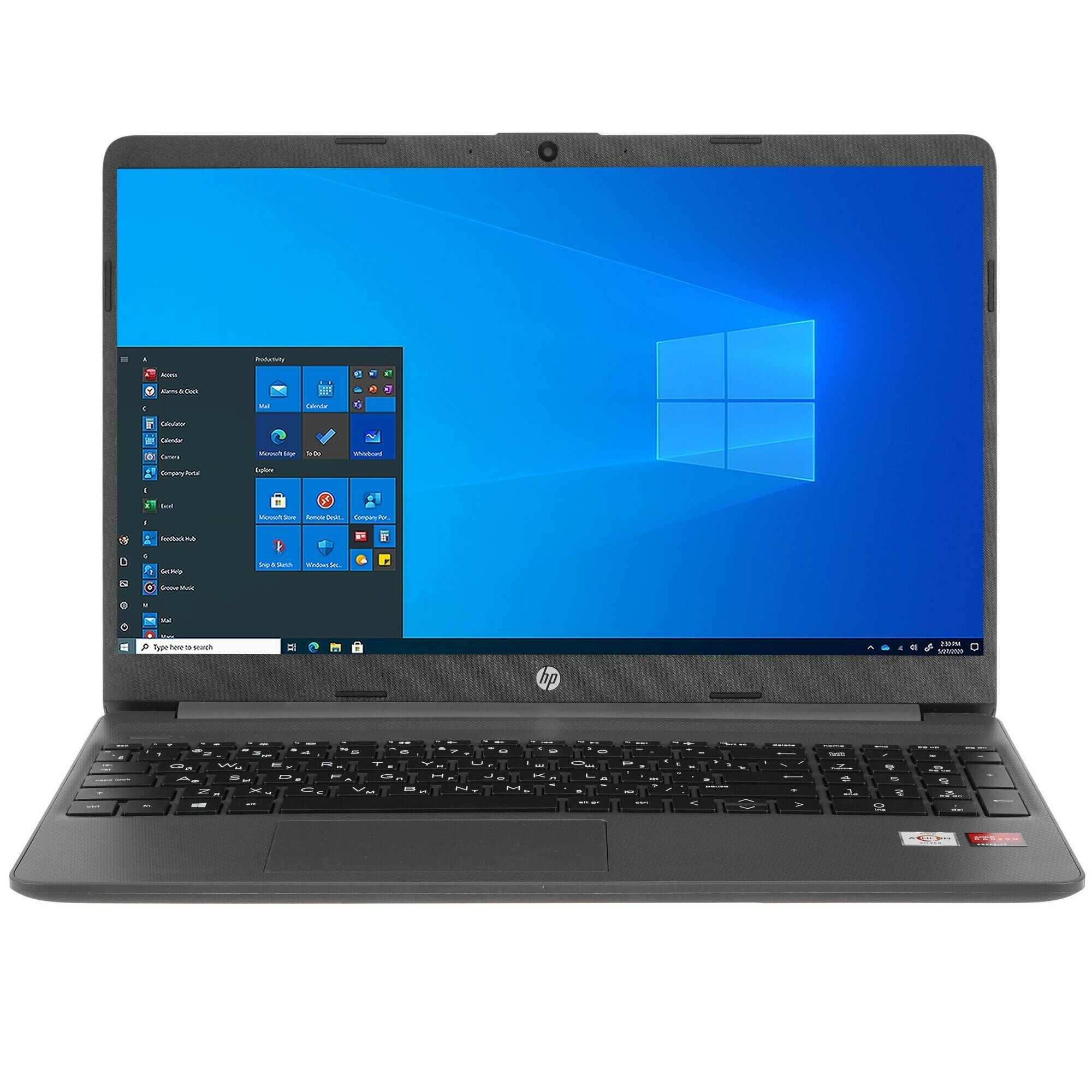 15,6" Ноутбук HP Laptop 15S-EQ1312UR (3V7F9EA) серый - 1366x768, TN, AMD Athlon Silver 3050U, ядра: 2 x 2,3 ГГц, 4 ГБ, SSD 128 ГБ, AMD Radeon Graphics, Windows 10 Home