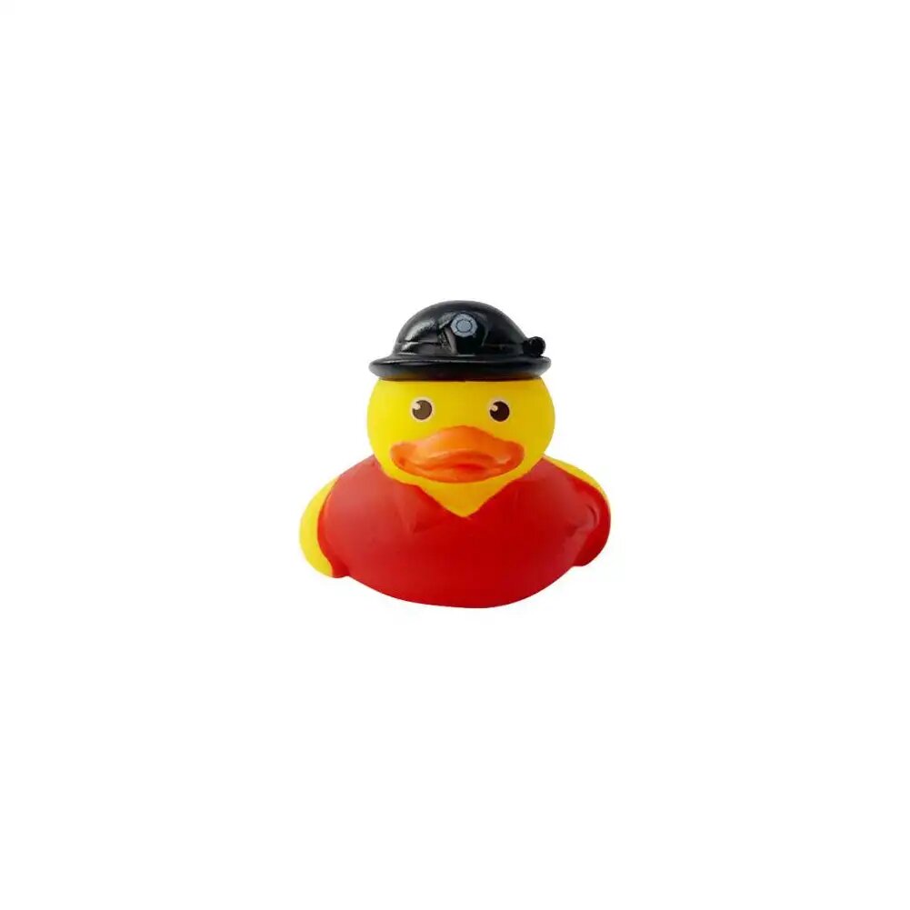 Резиновая уточка Fireman Duck, черная