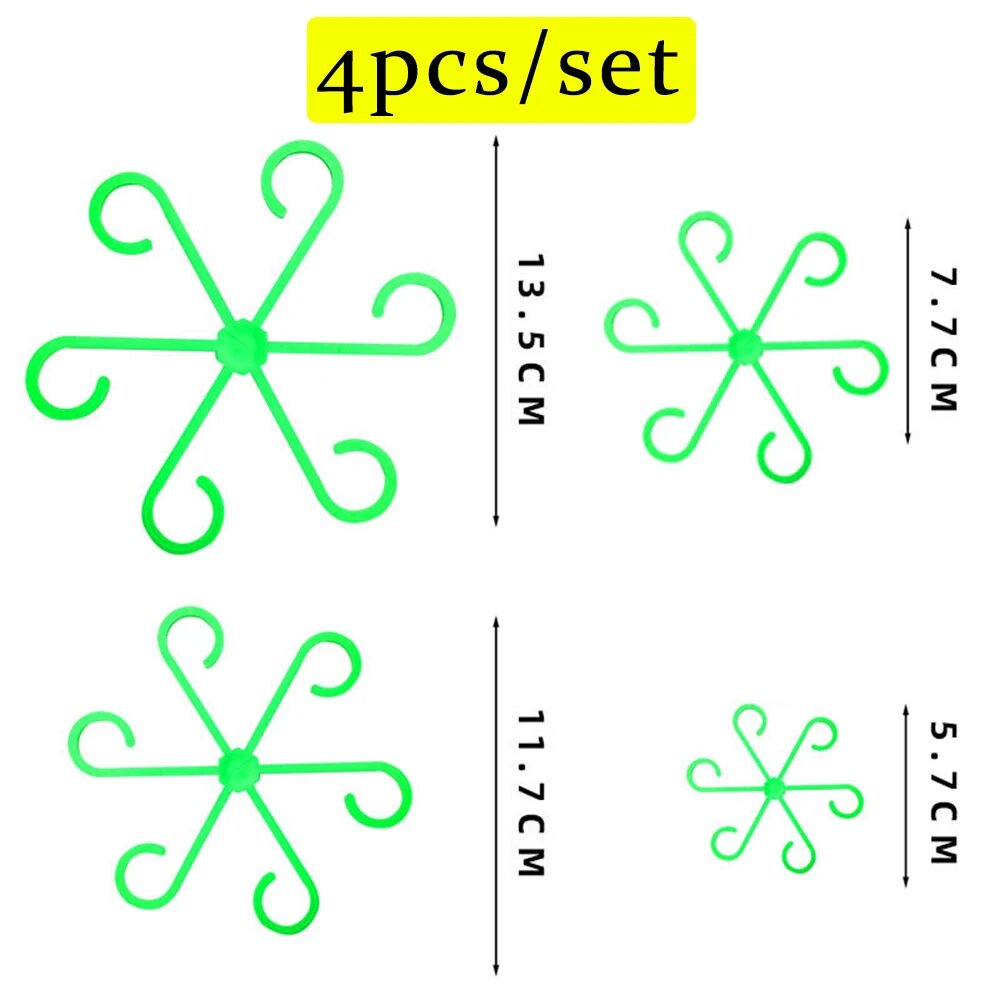 Пластиковые опоры для растений 4 шт 5 sets (20pcs), Green