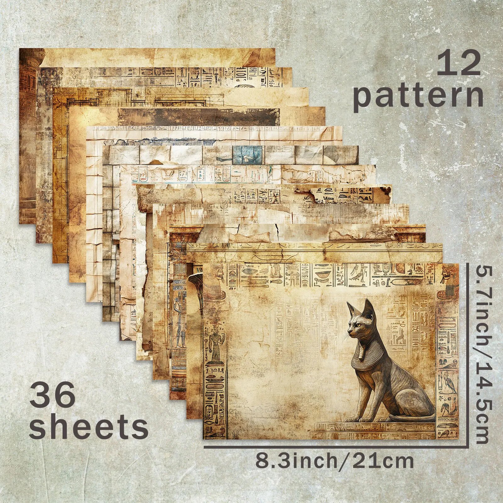 36 листов формата А5 (европейская пейзажная архитектура) для обрезки тонкой бумаги для дневника-пули, мусорного журнала, фон для поздравительной открытки