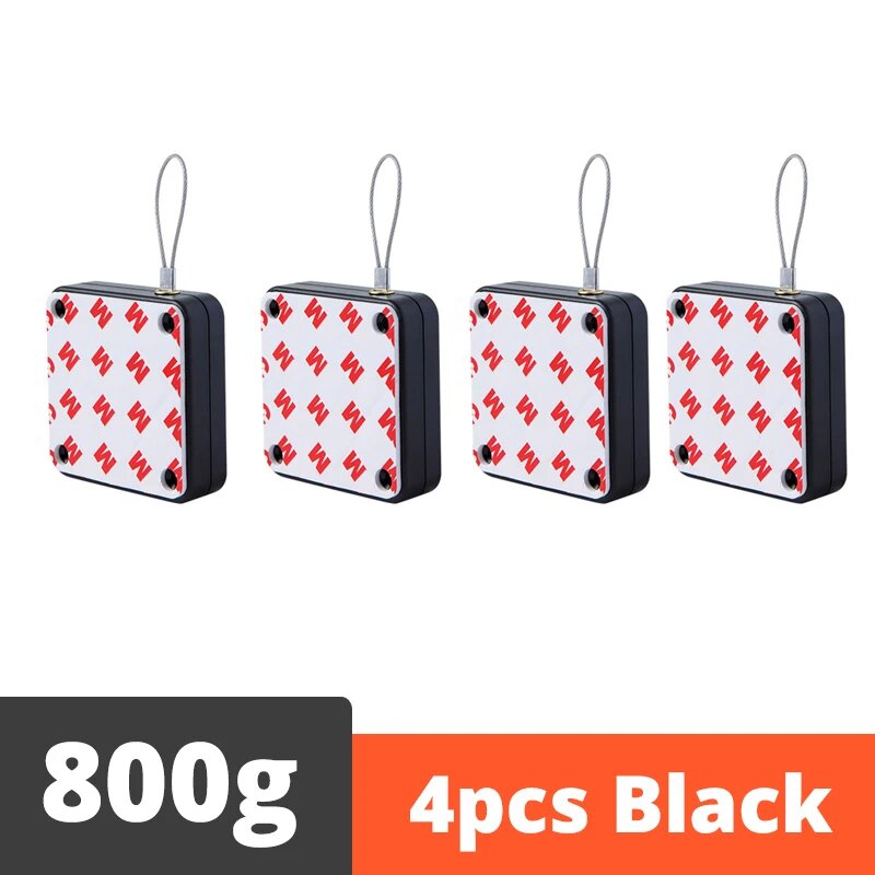 Автоматическое приспособление для закрытия дверей, от 2 до 10 упаковок, от 500 г до 1000 г, 4Pieces Black 800g