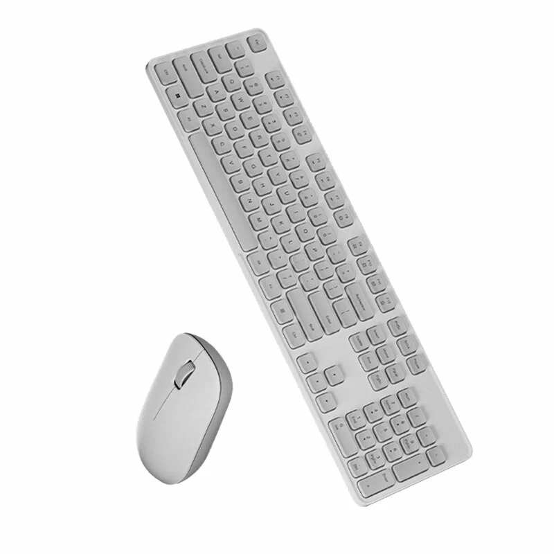 Клавиатура и мышь беспроводные Wireless Keyboard and Mouse Set 3 WXJS03YM (White/Gray) Русская гравировка