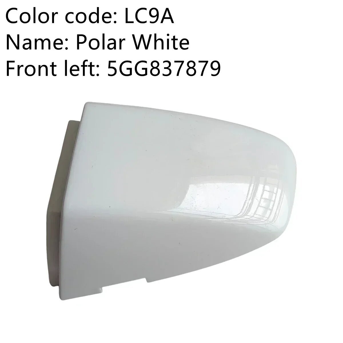 Крышка цилиндра замка передней левой двери с левым рулем для VW Golf 7 MK7 TRoc LC9A-Polar White