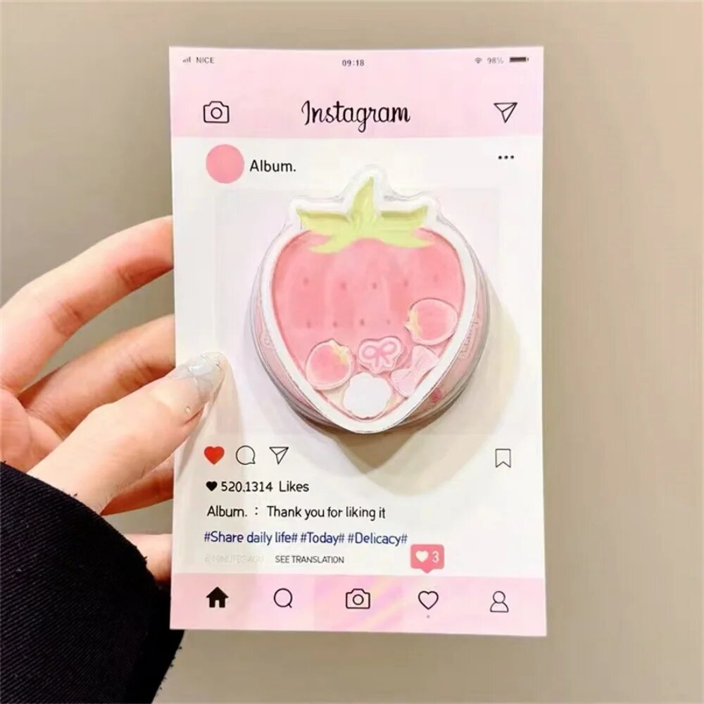 Корейский мультяшный милый зыбучий песок, встряхивающий кронштейн Griptok для iPhone Griptok Grip Tok, универсальные аксессуары, держатель для телефона, подставка Tok