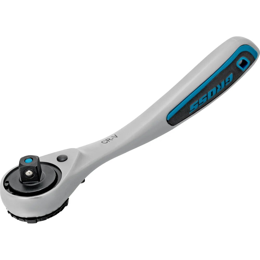 Ключ трещоточный, 120 зубьев 1/4" GROSS 14135