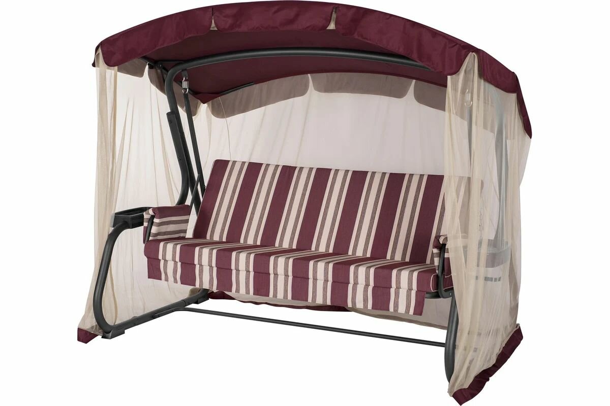 Качели садовые Удачная Мебель Милан антрацит красный A51А.304