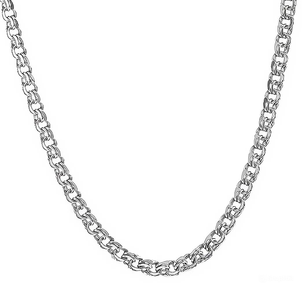 Цепь серебро, 925 проба, родирование