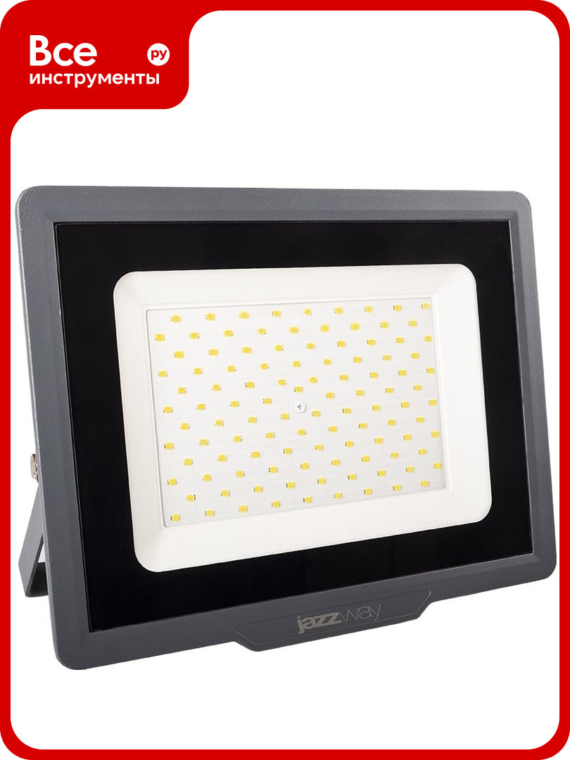 Светодиодный прожектор Jazzway PFL- C3 100Вт (compact) 6500K IP65 закаленное прозрачное стекло 5023628A