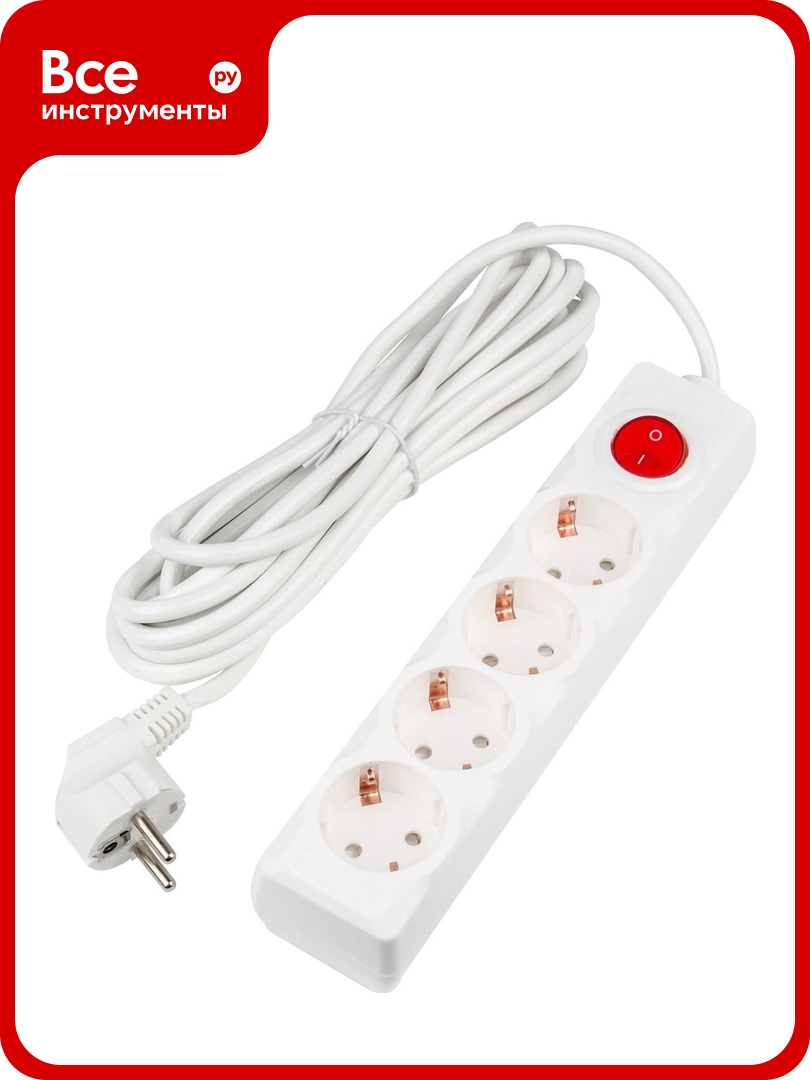 Удлинитель Uniel S-GCU4-5B WHITE UL-