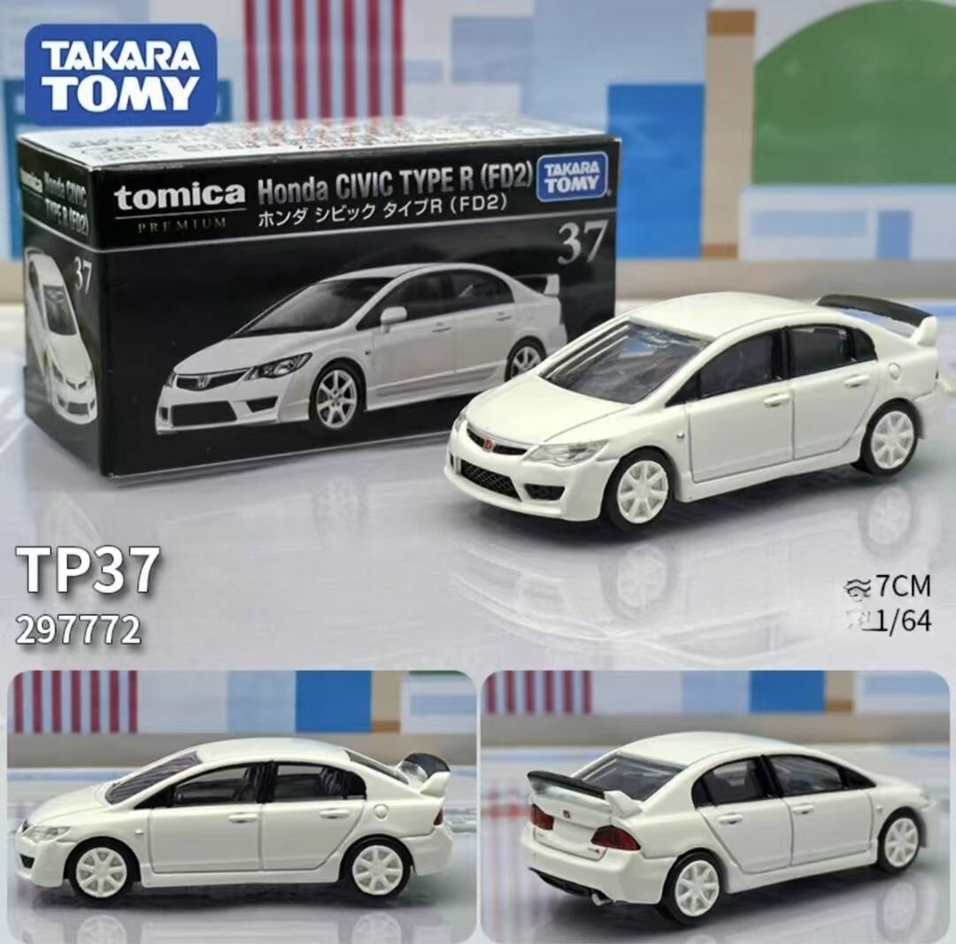 Машинка Takara Tomy Tomica Premium 37 Honda Civic Type R (FD2)/Модель автомобиля из сплава