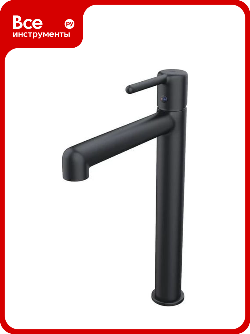 Смеситель, IDDIS, для настольного умвывальника IDDIS aiger черный матовый AIGBL01i01