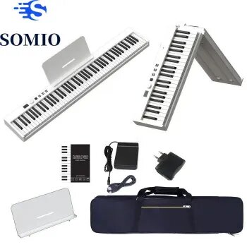 Складное электронное пианино на 88 клавиш с функцией Bluetooth