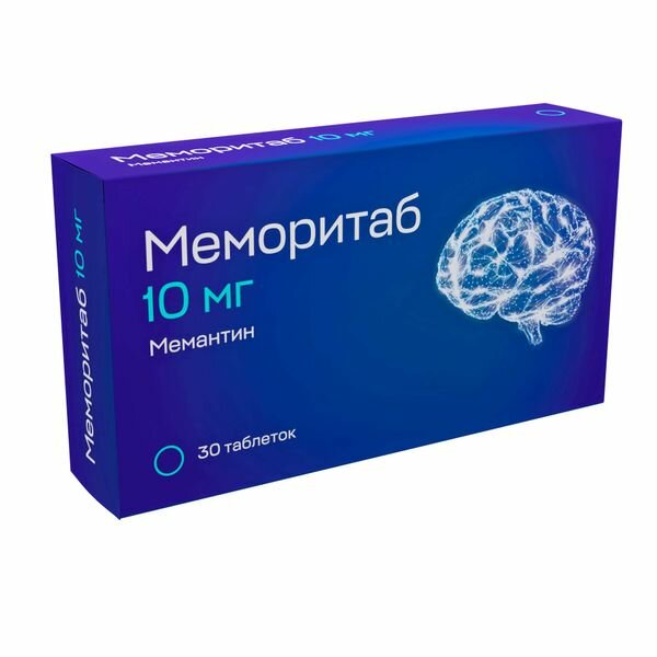 Меморитаб таблетки, диспергируемые в полости рта 10мг 30шт