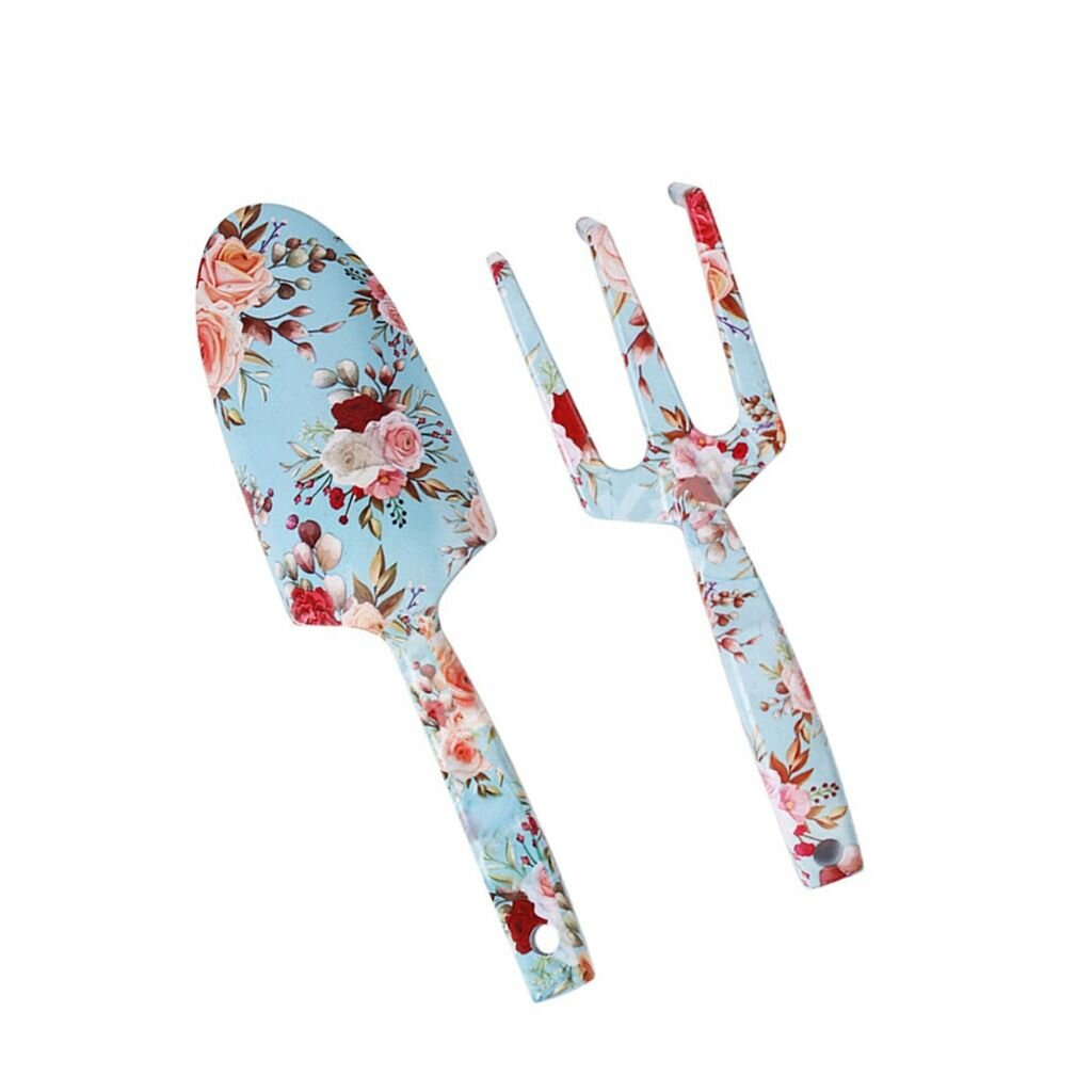 Садовые инструменты, Набор садовых инструментов из нержавеющей стали с двумя принтами - крупный цвет, 1 набор