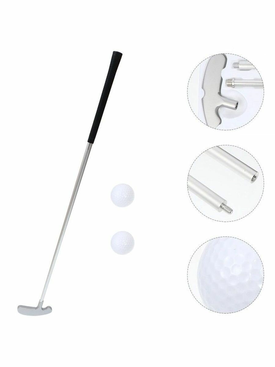 Гольф-складной клюшка, коврик для паттинга, внутренние аксессуары, регулируемый набор клюшек 85X2.5X2.5CM