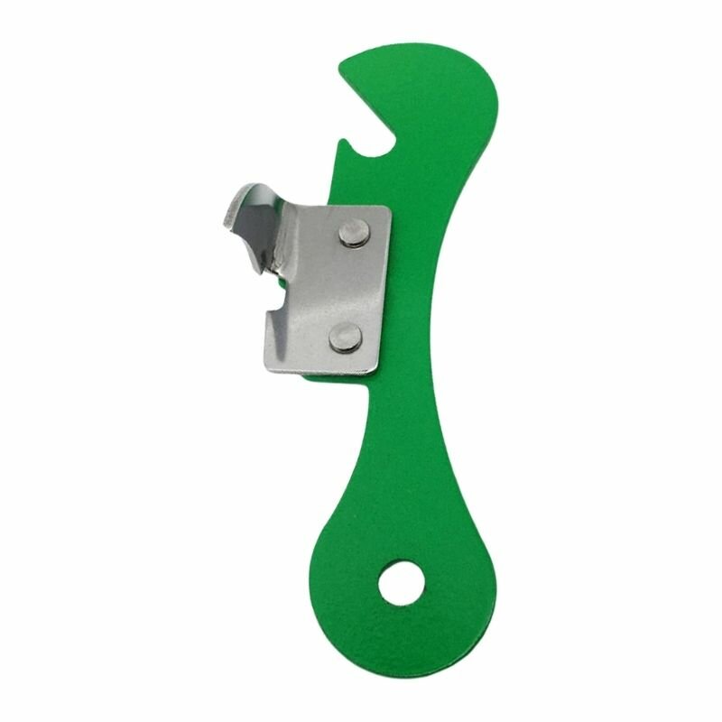 Многофункциональный консервный нож из нержавеющей стали-зеленый