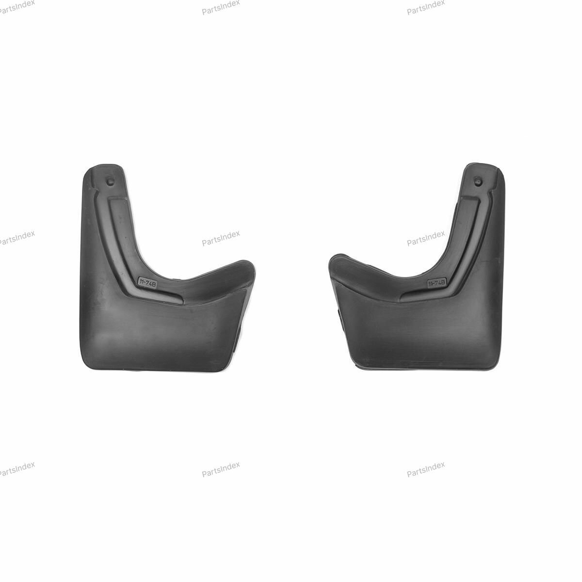 Брызговики NORPLAST NPLBR1174B, для легковых автомобилей, комплект 2 шт, черные