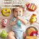 Игрушка ударная "Барабан", пластик, салатовая, от 0 до 1,5 лет