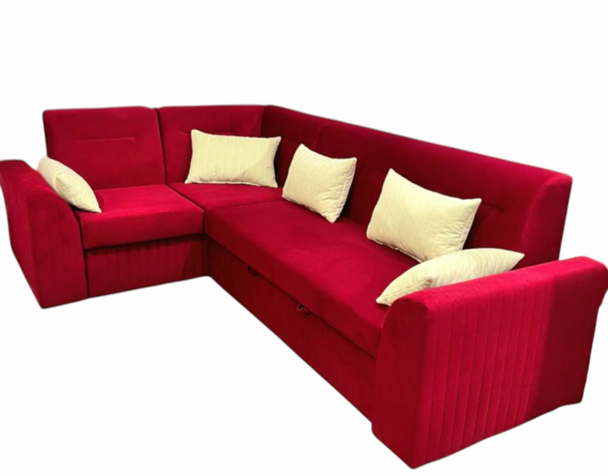 Угловой диван Оникс красный