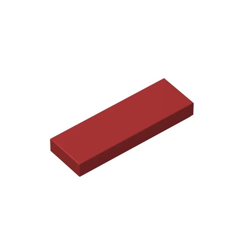 Gobricks GDS-562 плитка 1х3 для LEGO 63864 Бордовый, 014