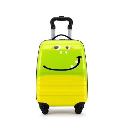 18-дюймовый детский чемодан на колесиках, милый мультяшный детский багаж для мальчиков и девочек, 3D трехмерный чемодан, маленький чемодан на колесиках с паролем