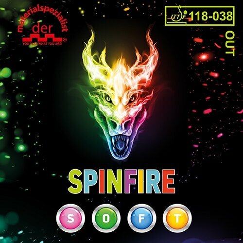 Накладка der-materialspezialist Spinfire soft (толщина 2.1, черная)