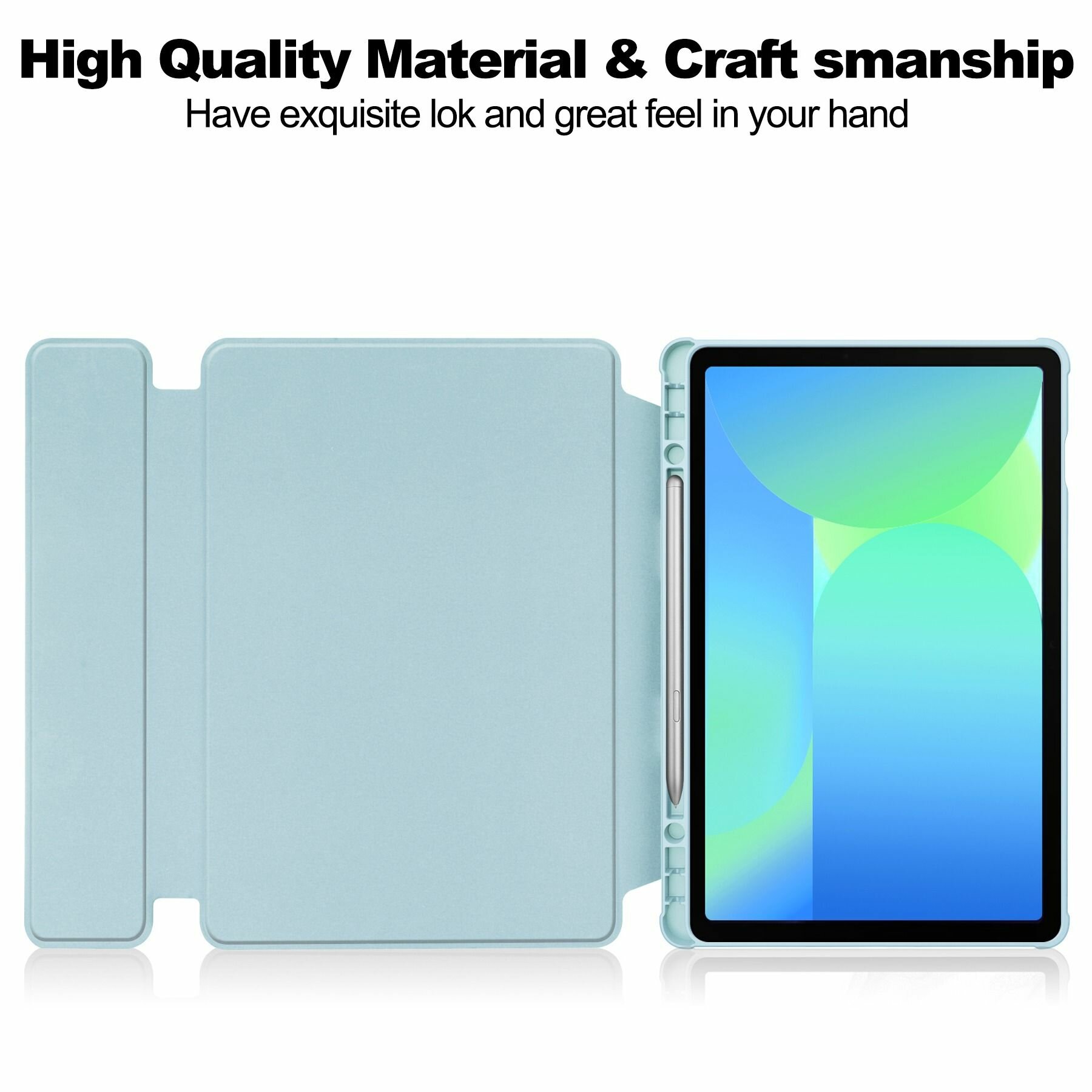 Чехол книжка Для Samsung Tab S10 FE, Tab S9 FE, S9 (X510 X516 X520 X526 X710 X716) 10.9' / Самсунг Галакси Таб S9 FE S10 FE, С поворотным кронштейном