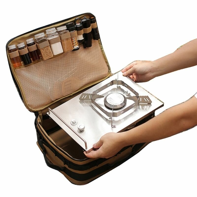 Многофункциональная сумка для хранения кухонной плиты объемом 15 литров-Хаки