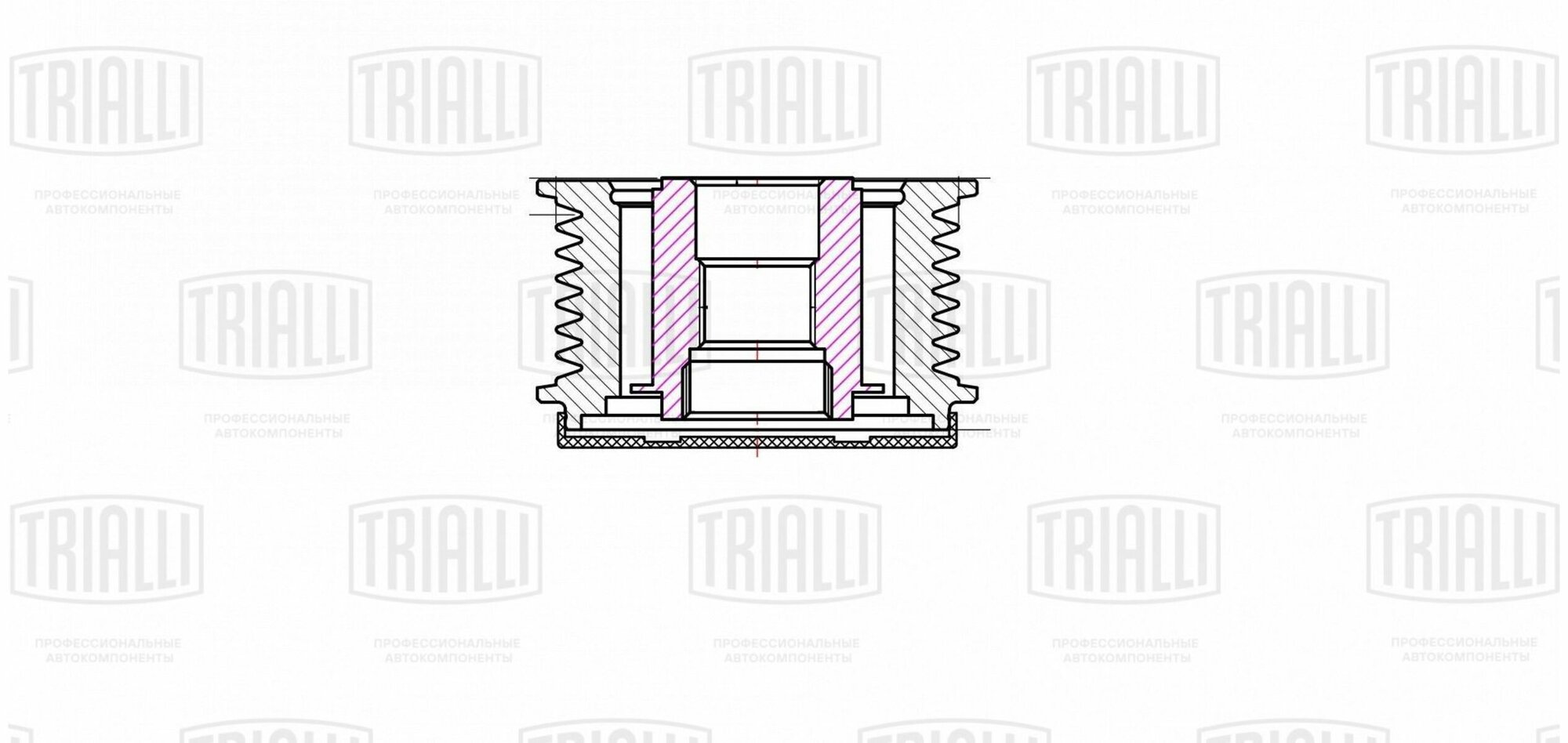 Ролик Привод. Ремня (Обгонная Муфта) Для А/М Nissan X-Trail (02-) 2.5 (Cm 6764)(Trialli Cm6764)