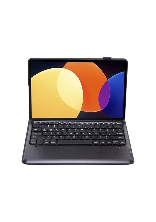 Черный кожаный чехол и Bluetooth-клавиатура для Xiaomi Pad 5 Pro 12.4 2022