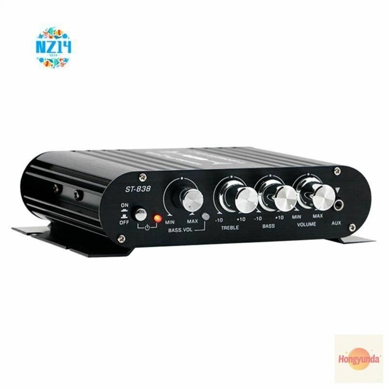 (T O Q G) -838 HIFI-усилитель 2.1-канальный автомобильный MP3-мини-усилитель AUX Вход Регулировка высоких и низких частот Усилитель Super Bass 20Wx2+40W