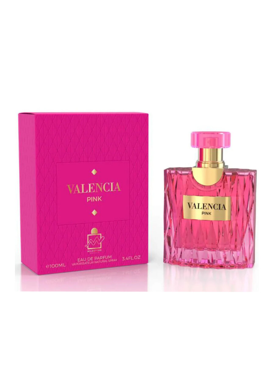 Парфюмерная вода Milestone Valencia Pink, женская, цветочный аромат, 100 мл