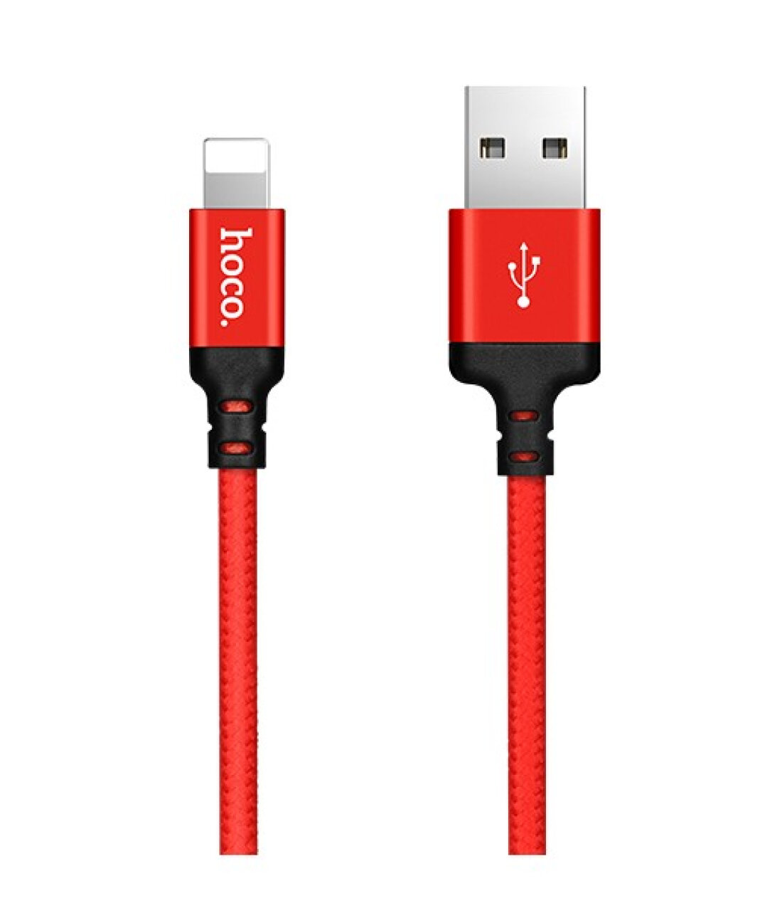 USB дата кабель Lightning, HOCO, X14, 2М, красный — фото 1
