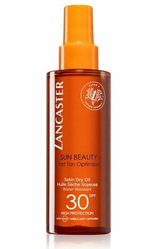 Lancaster Sun Beauty Satin Dry Oil спрей с маслом для загара SPF 30 150 ml
