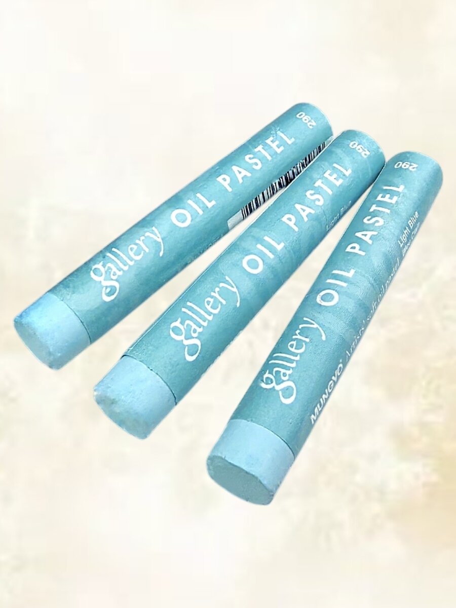 Пастель масляная мягкая профессиональная MUNGYO Gallery Голубой №290 (3шт)