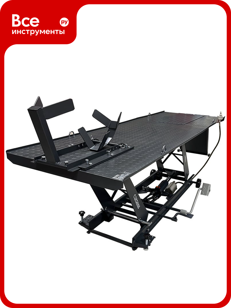 Мотоподъёмник платформенный пневмогидравлический Сорокин 0,5т 16.4 для подъема мототехники