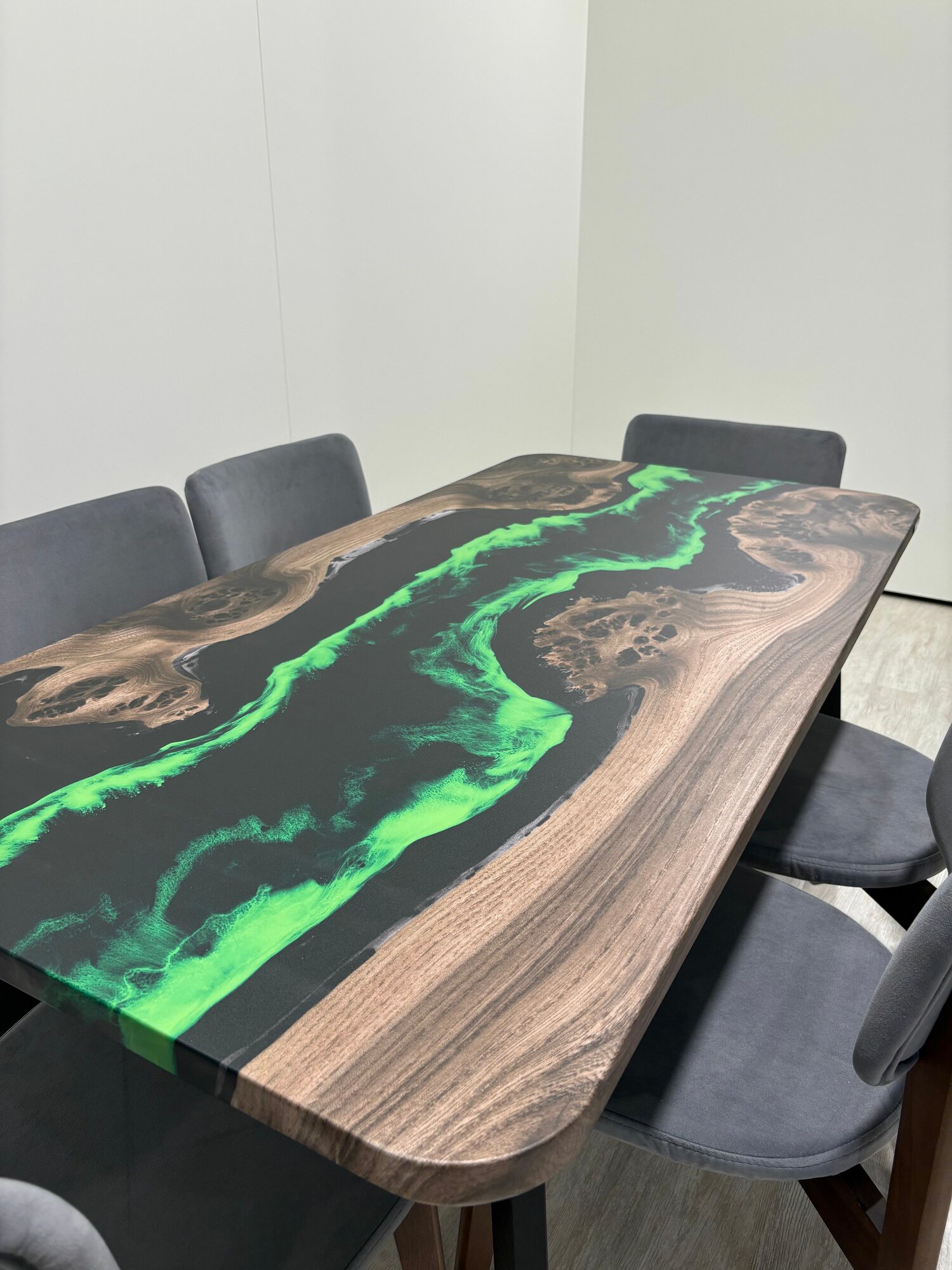 Стол кухонный обеденный прямоугольный дизайнерский лофт THETABLE•RU 120х80 4.10/4.1