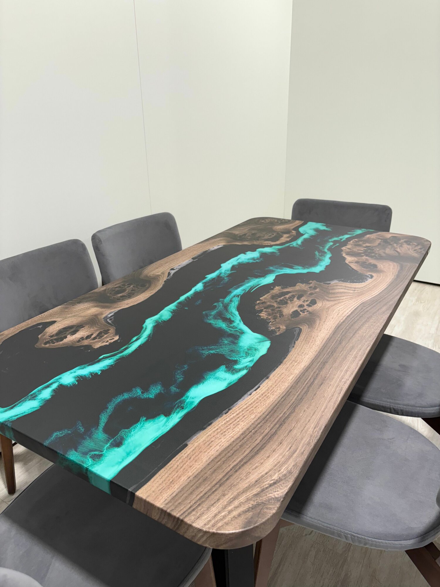 Стол кухонный обеденный прямоугольный дизайнерский лофт THETABLE•RU 140х80 4.9/1.1